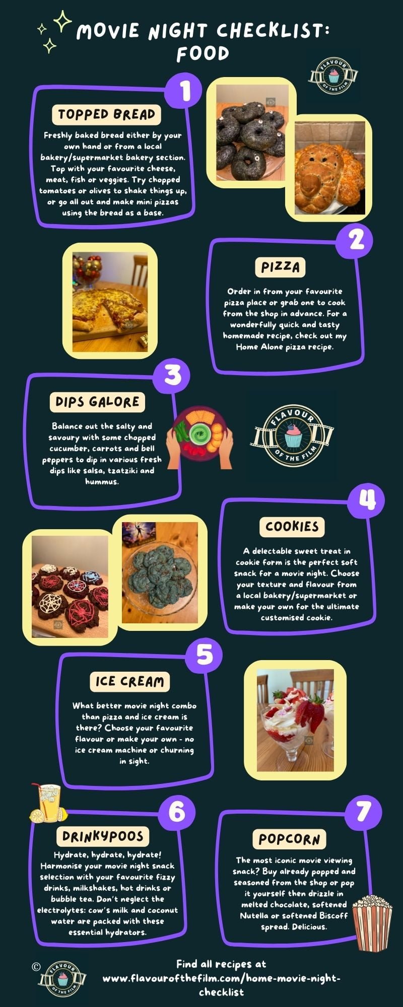 Home Movie Night Checklist - Flavour of the Film