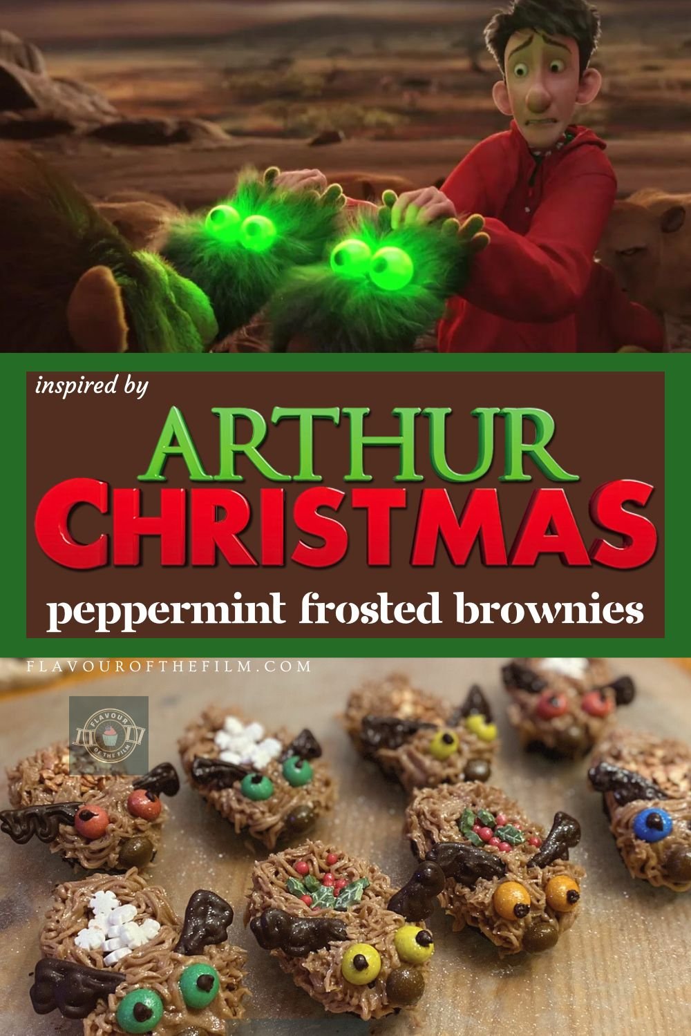 Arthur Christmas Slippers | Peppermint Frosted Brownies
