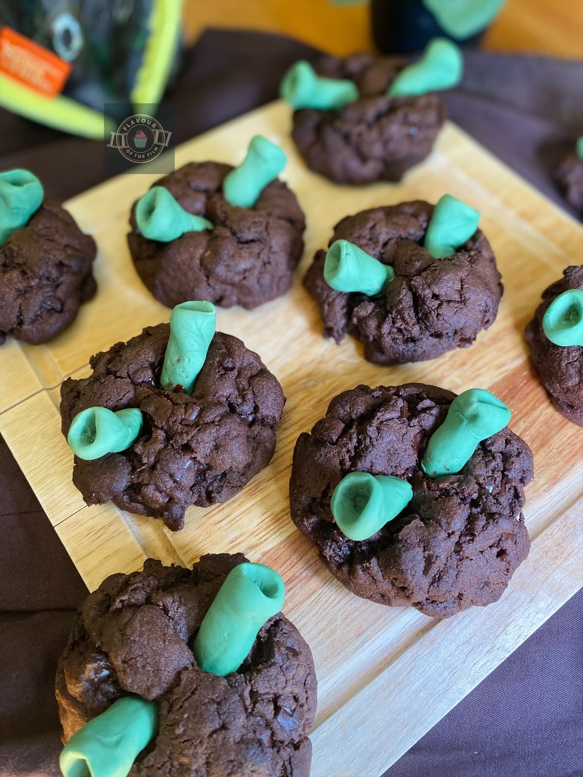 Indulgent Double Chocolate Shrek Cookies