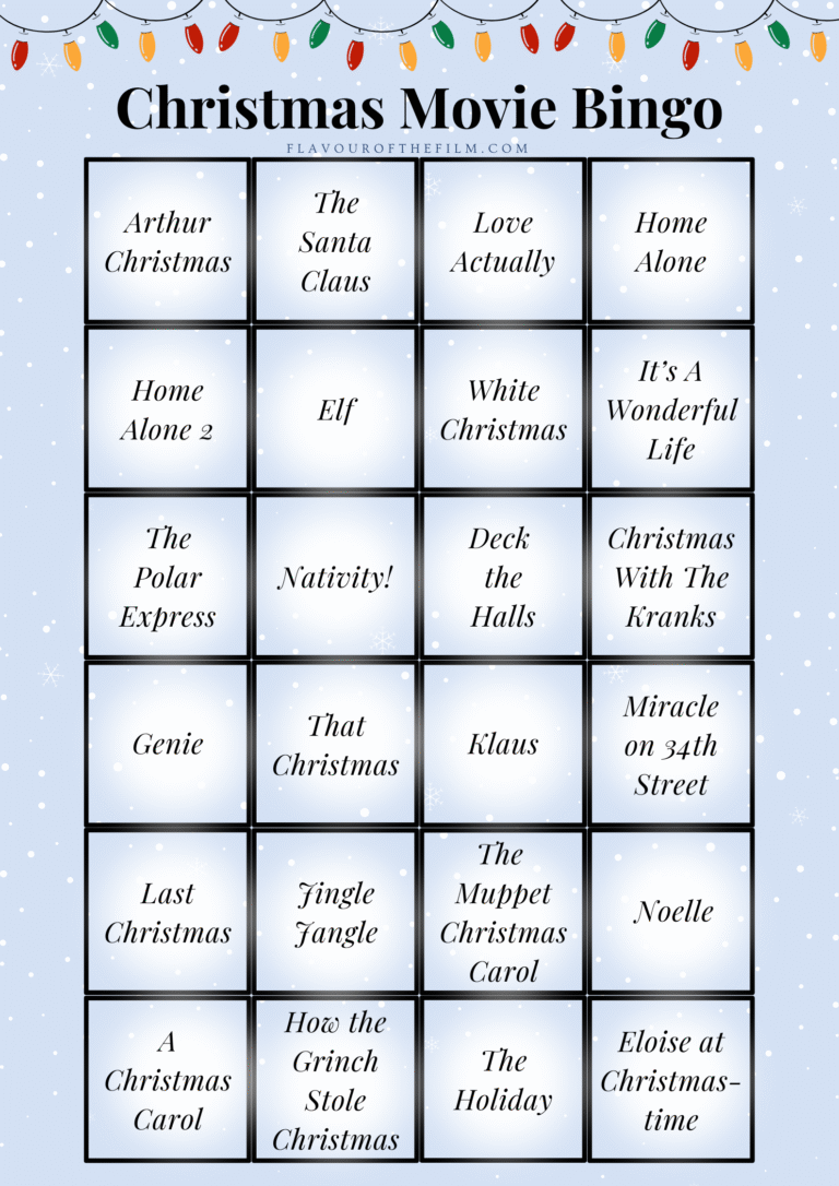 The Ultimate Christmas Movie Bingo