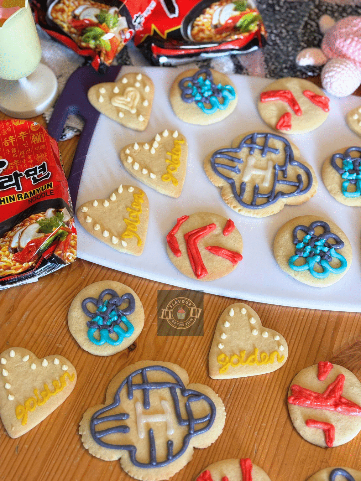 Easy K-Pop: Demon Hunters Decorated Sugar Cookies (Kid-Friendly)